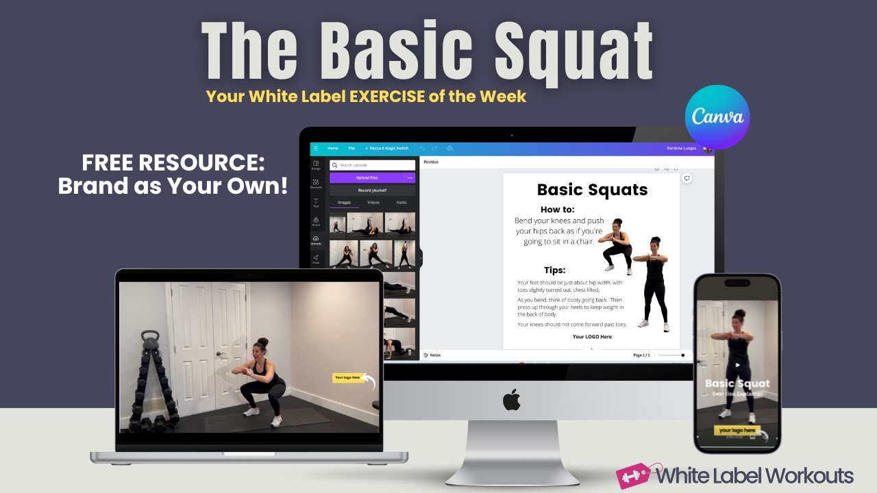 The SQUAT! Your White Label Exercise Explainer of the Week [FREE Resource] - YouTube