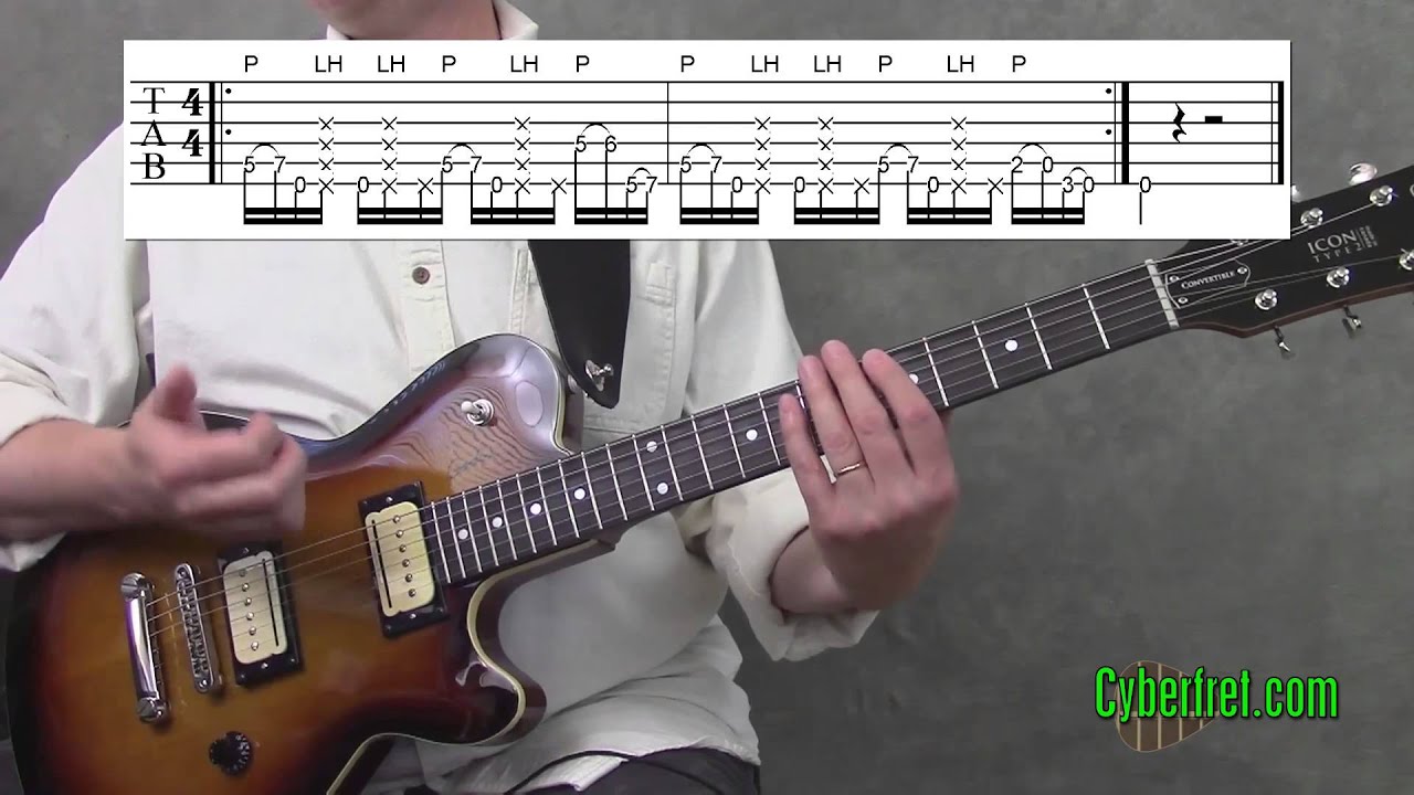 Funky Slap Guitar Groove - YouTube