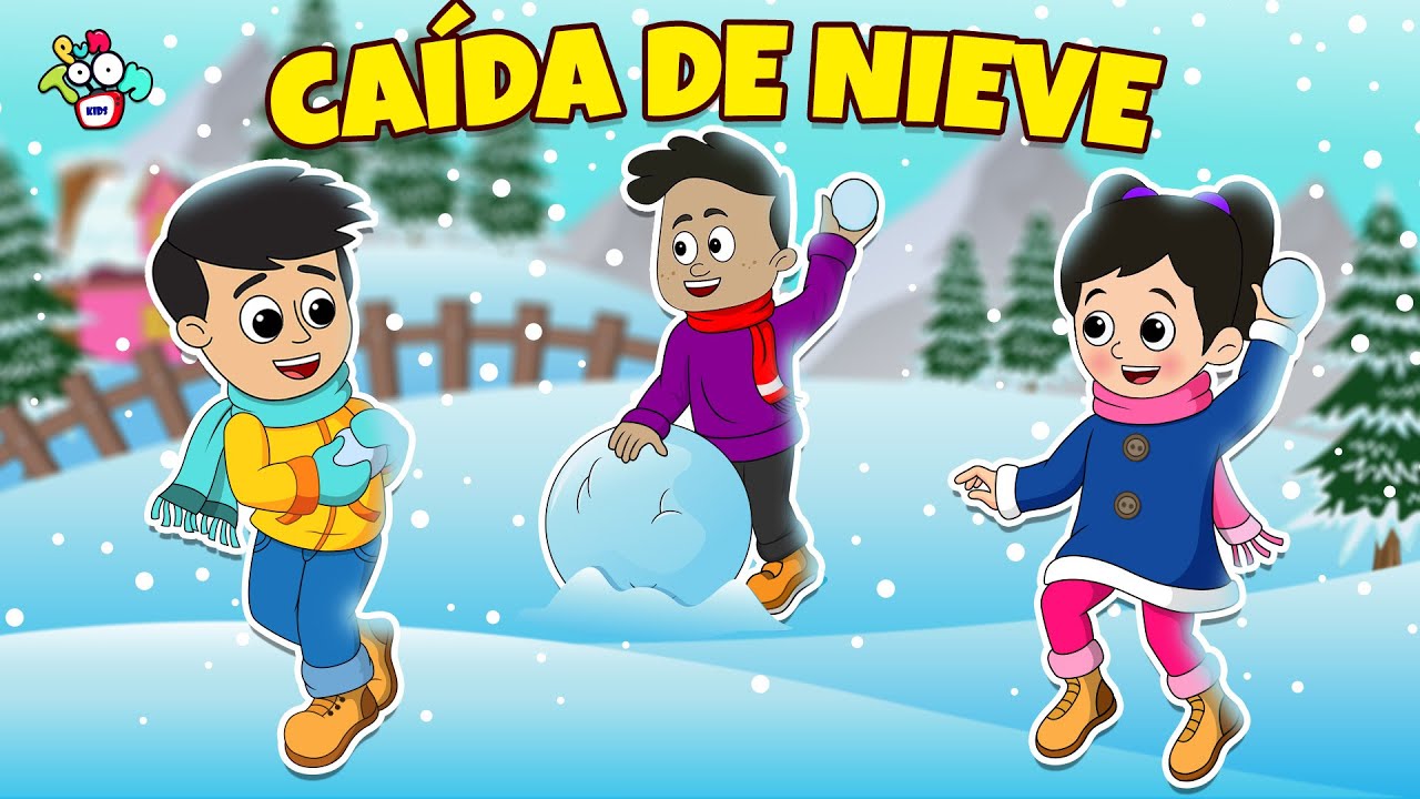 Caída de nieve | Snowfall | Gattu's Snowman | Cuentos infantiles ...