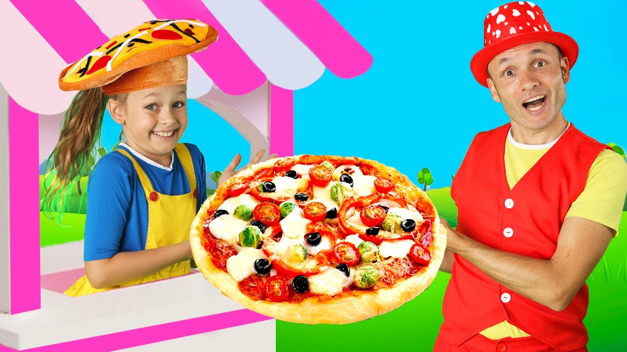Kids cook pizza and help each other | Kids Songs And Nursery Rhymes ...