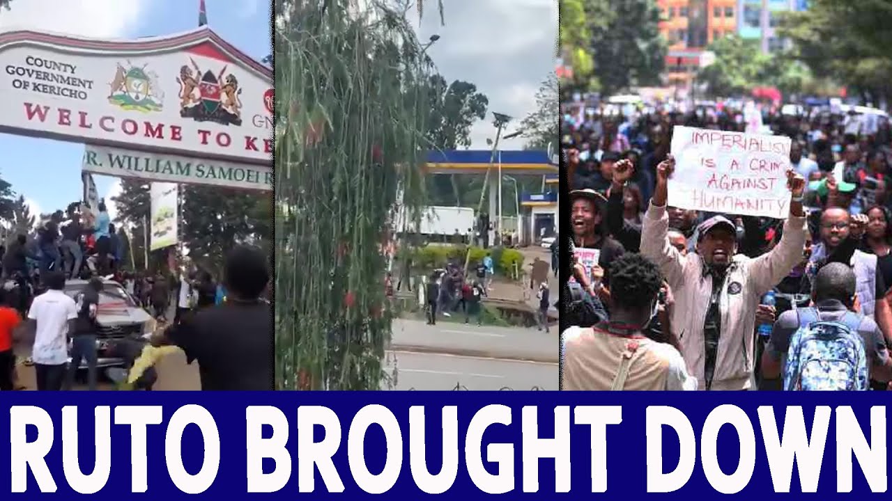 Breaking: Kalenjins bring down Ruto's banners and erected wheelbarrows ...