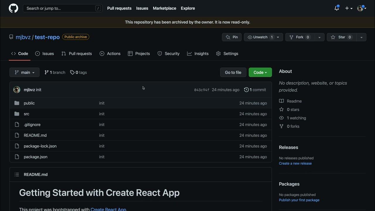GitHub tips — Archiving a repository (making it read only) - YouTube