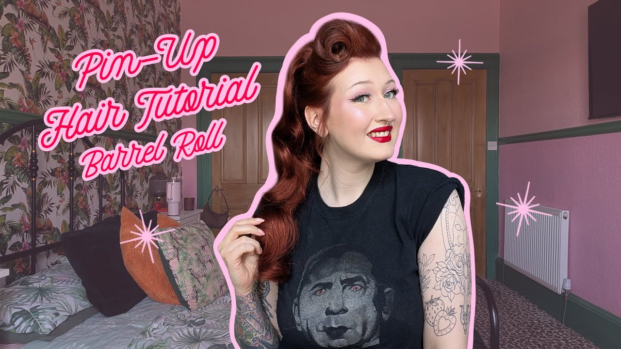 Pin-Up Hair Tutorial | Barrel Roll Hairstyle - YouTube