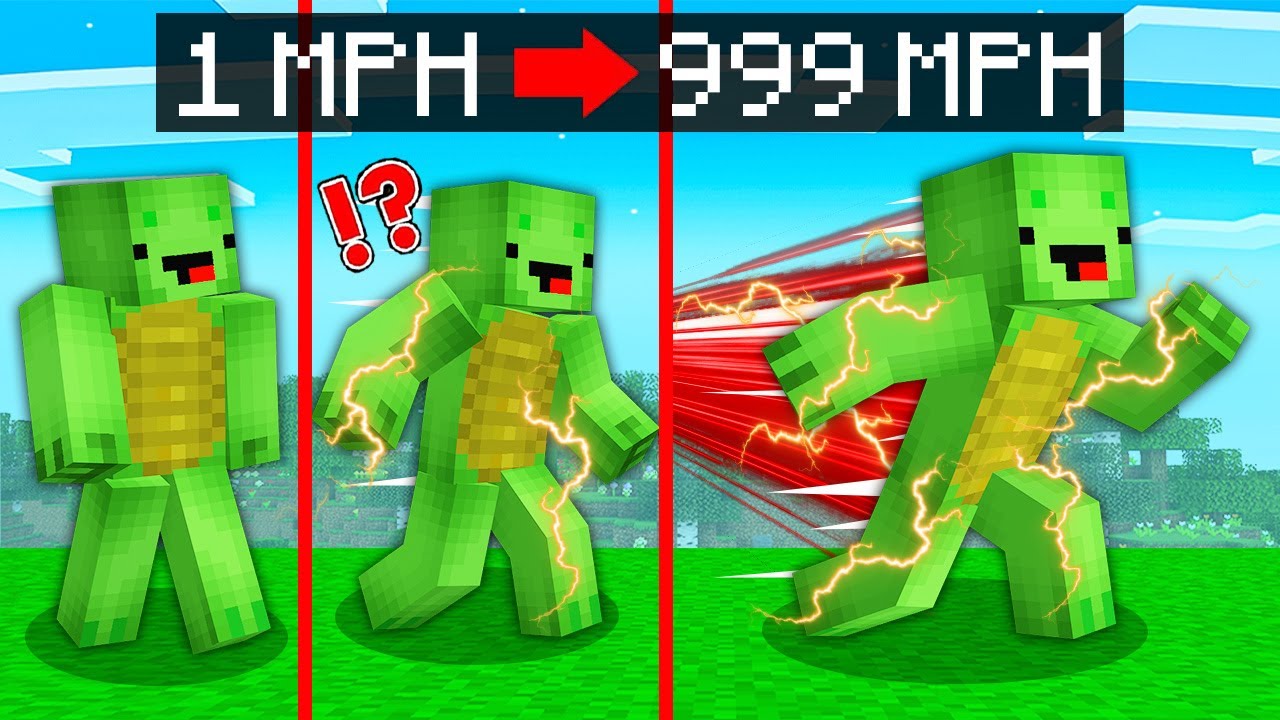 Mikey & JJ Became OVERSPEED in Minecraft - Maizen - YouTube