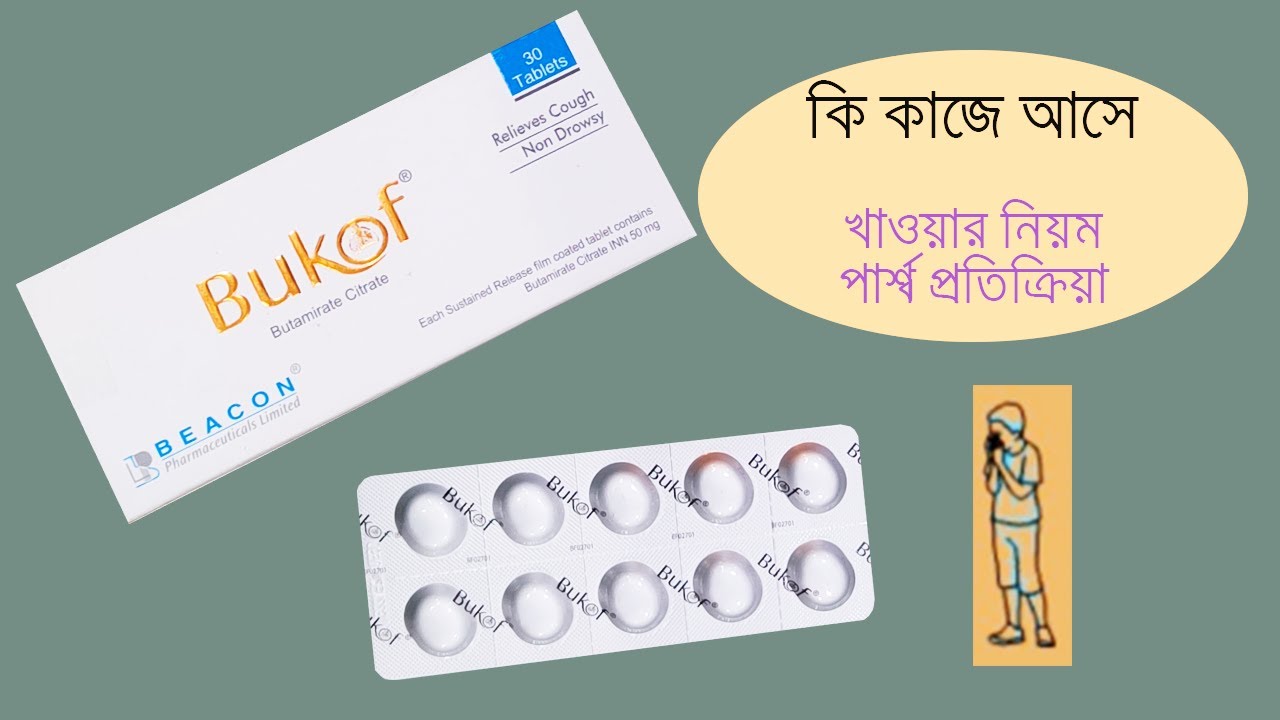 Bukof Tablet ।। Butamirate Citrate ।। Review - YouTube