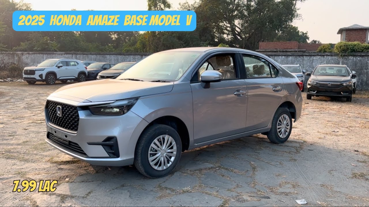 2025 New Honda Amaze Base Model V 1.2 Petrol 7.99 lac | 👑 King of all ...
