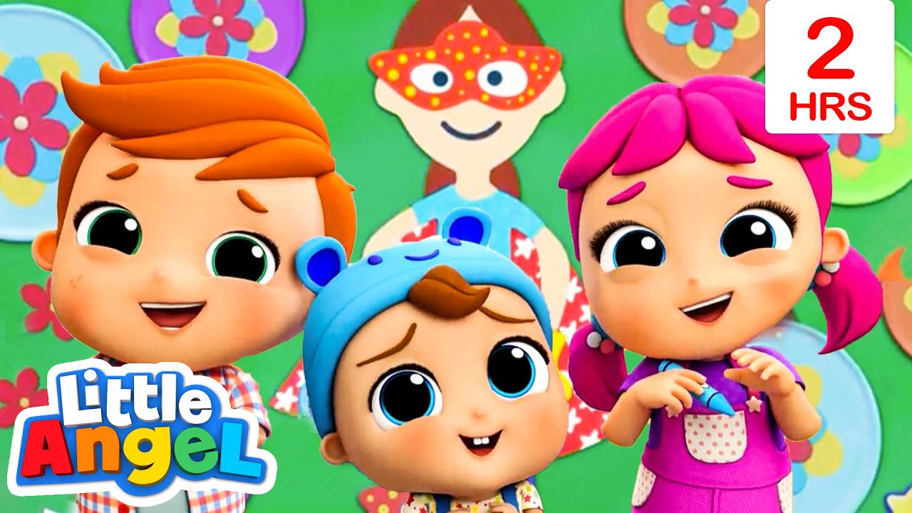 My Mom is a Superhero | Little Angel | Nursery Rhymes for Babies - YouTube