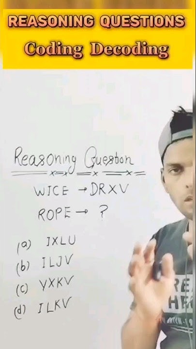 Coding–Decoding Reasoning Trick|Reasoning Classes|Reasoning SSC CGL Questions|#shorts - YouTube