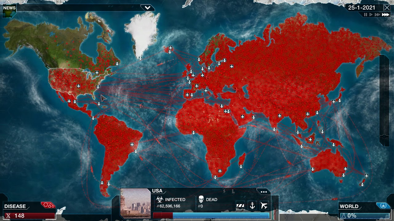Plague Inc. Evolved Bacteria Playthrough: Casual - YouTube