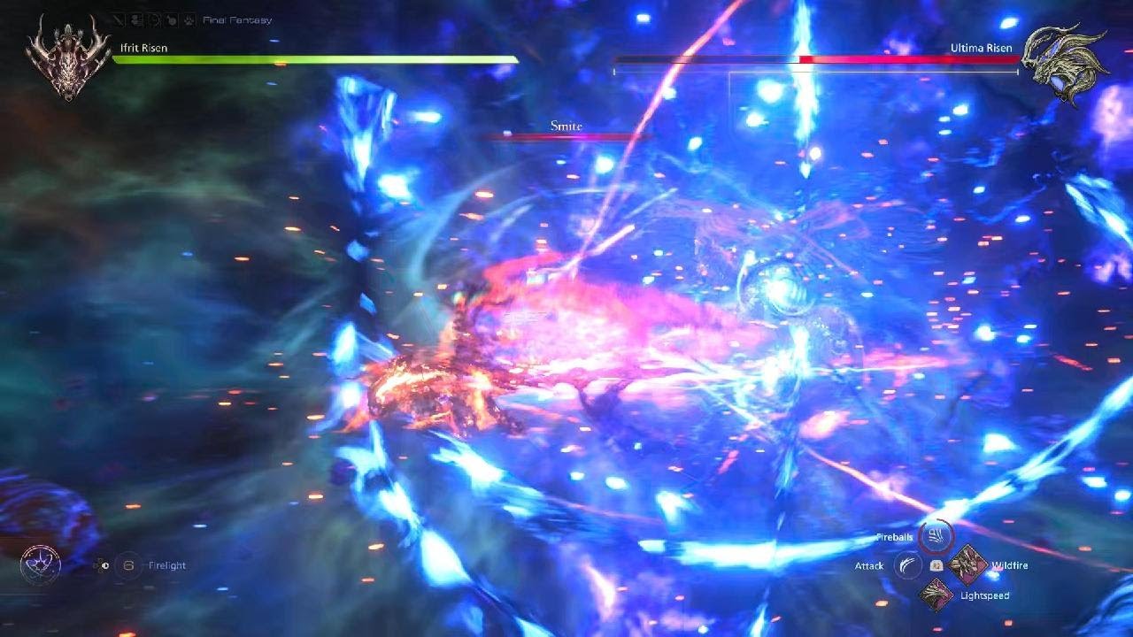 FINAL FANTASY XVI_Ifrit Risen vs Ultima Risen/ Clive vs Ultimalius ...