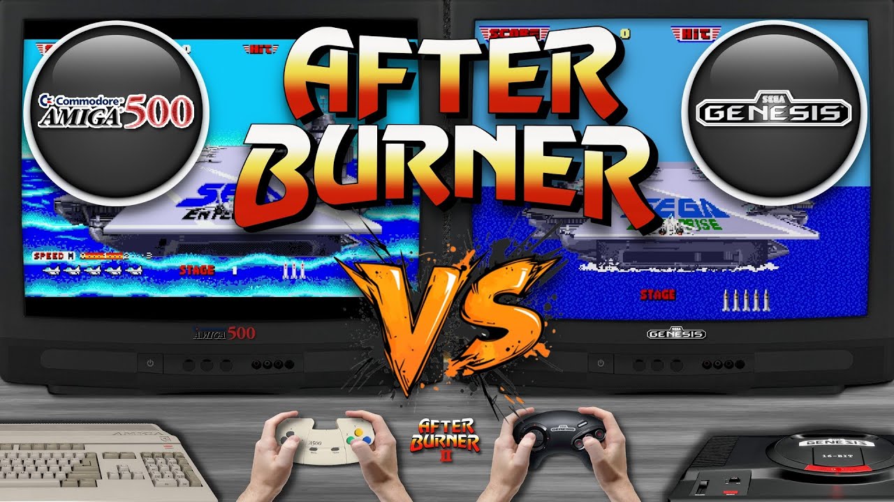 After Burner II 🎮 Amiga 500 vs Sega Genesis | Side-by-Side Comparison ...