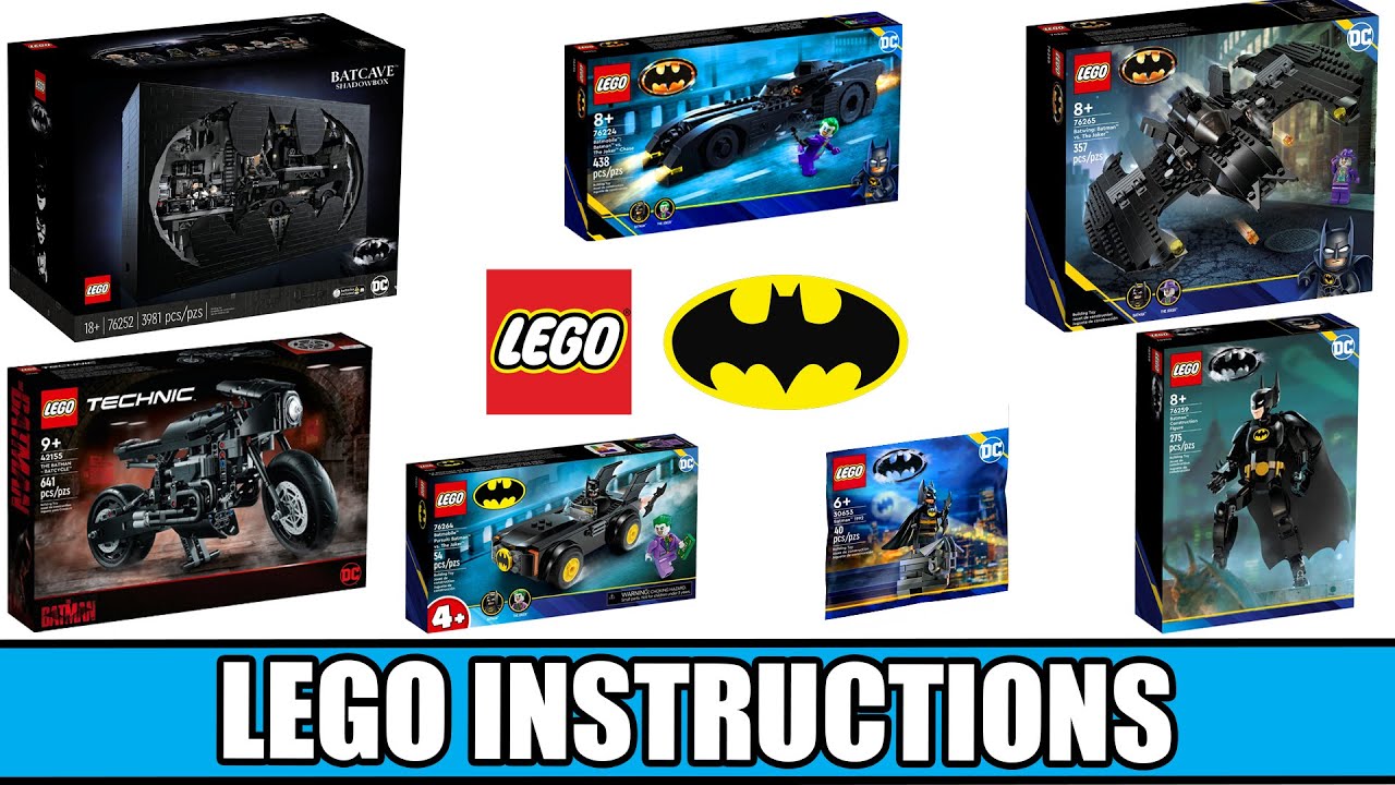 All LEGO Batman Instructions 2023 Sets - YouTube