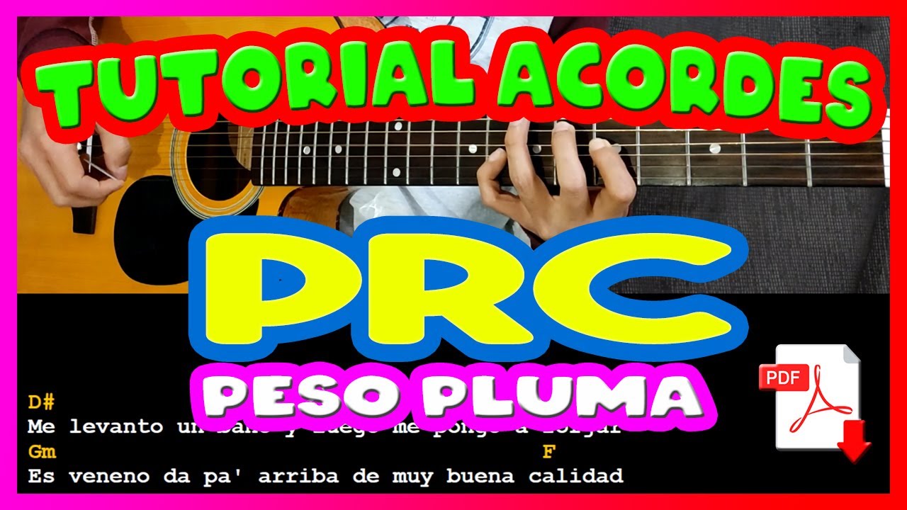 PRC - Natanael Cano x Peso Pluma - TUTORIAL - ACORDES - Letra ...
