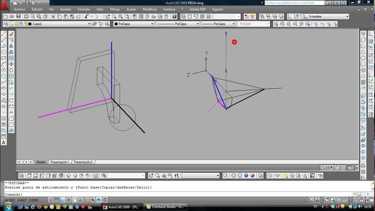 Axonometría Ortogonal con AutoCad. - YouTube