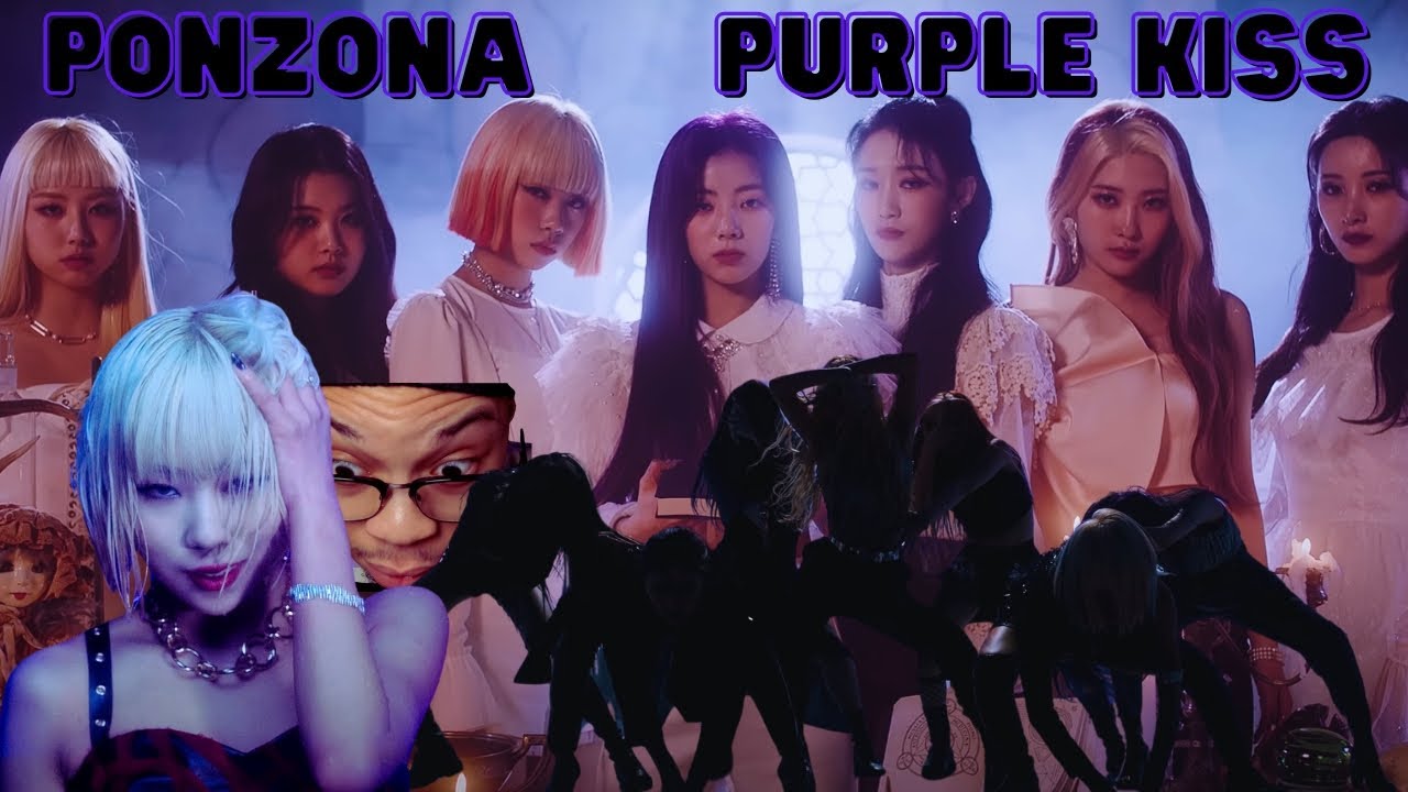 I am hit by ponzoña! *First Reaction to Purple Kiss Ponzona MV & Dance ...