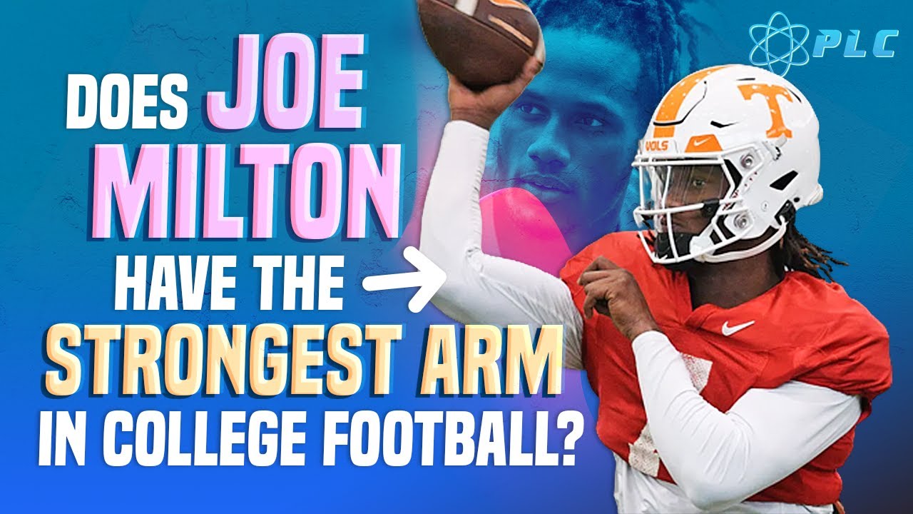 Joe Milton Crazy Arm Strength Throwing Analysis #quarterbackmechanics # ...