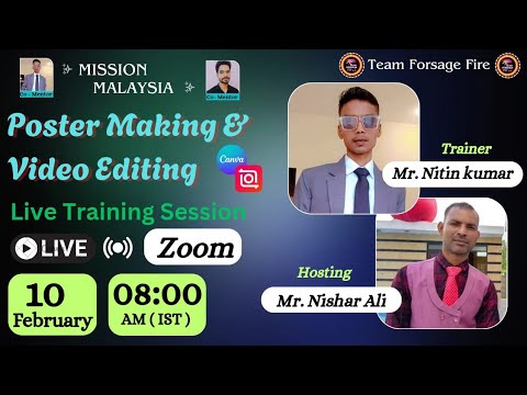 Poster making and video editing - YouTube