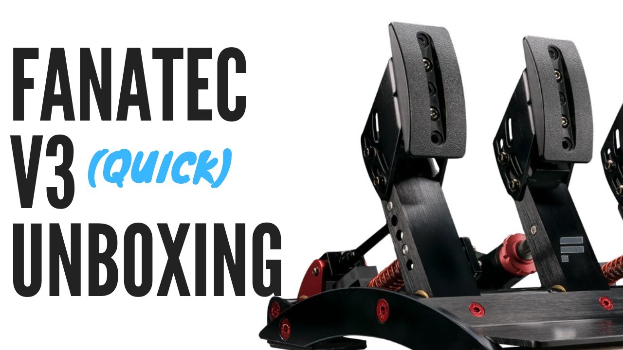 Fanatec Clubsport Pedals V3 - Fanatec Labs - Unboxing - YouTube