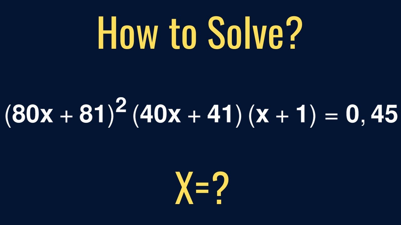 Solving a very nice algebric equation| Geendle - YouTube