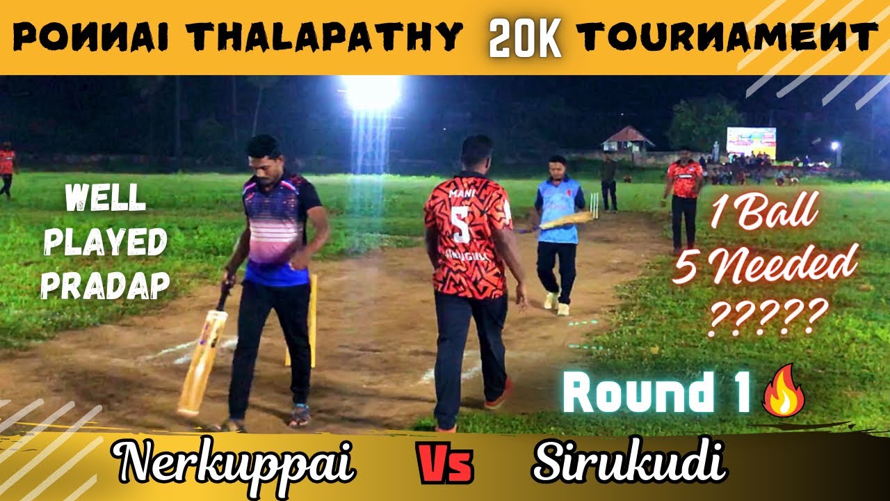 Round 1| Nerkuppai Vs Sirukudi |Ponnai Thalapathy 20k Tournament # ...