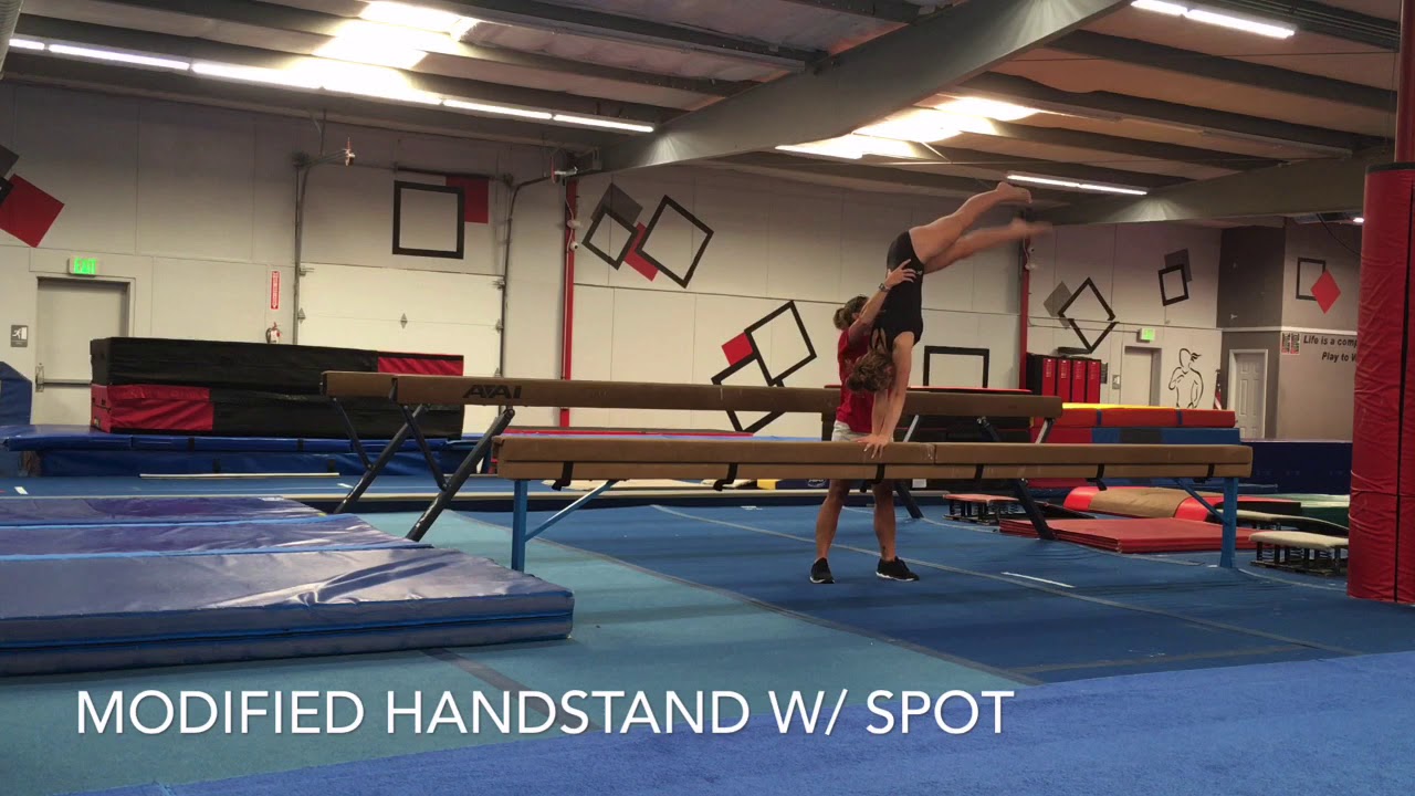 Modified Handstand w/ Spot - YouTube