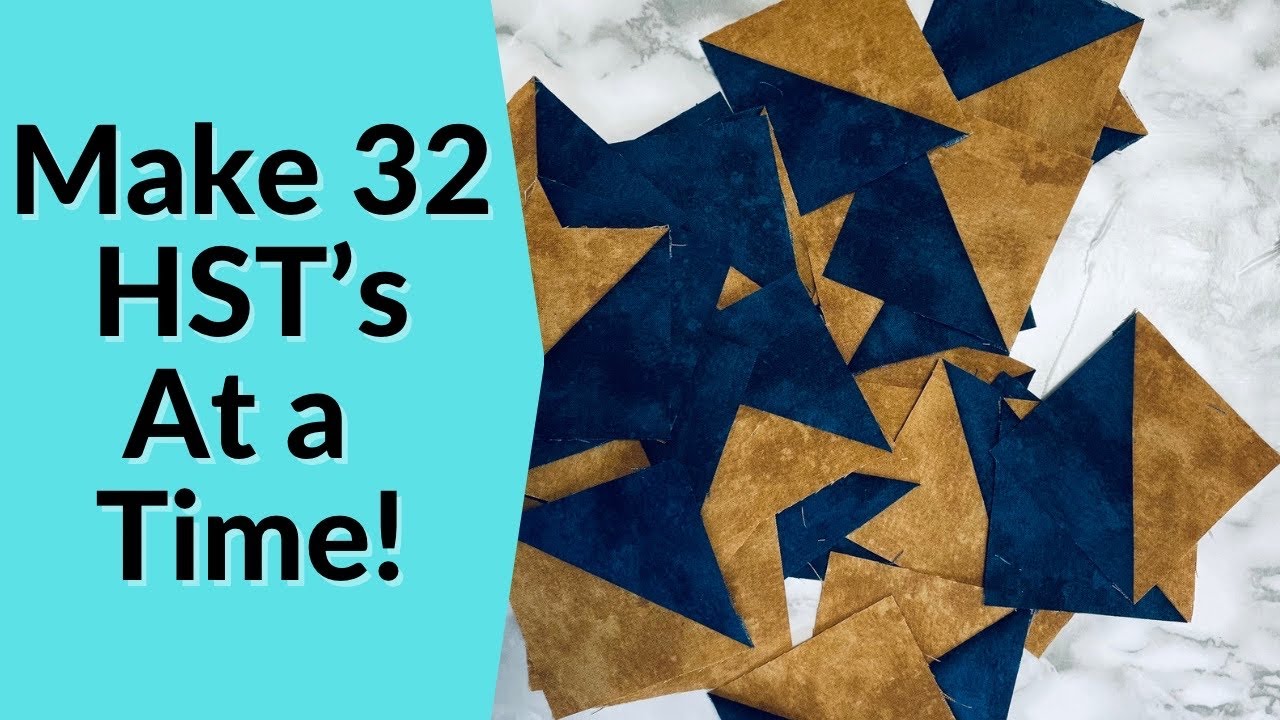How to make 32 hst’s at a time! Crazy Quilting Hack! - YouTube