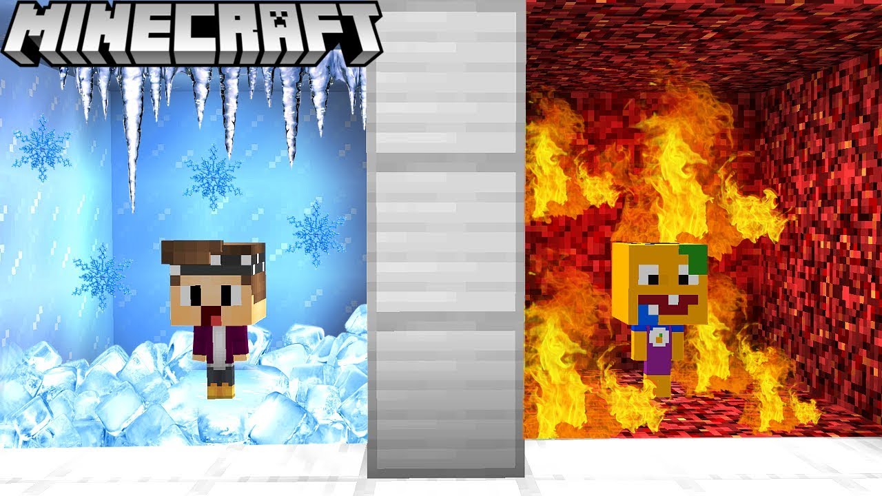 LAVA ZIMMER VS. EIS ZIMMER IN MINECRAFT! - YouTube