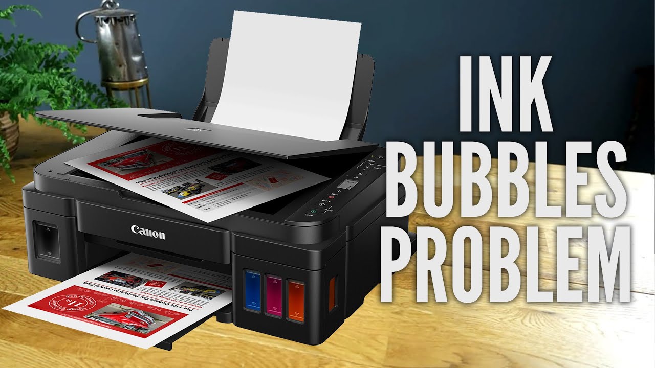 Canon G2010 Ink Bubbles Problem - YouTube