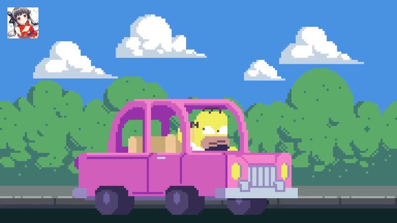 The Simpsons Pixel Art Intro - YouTube