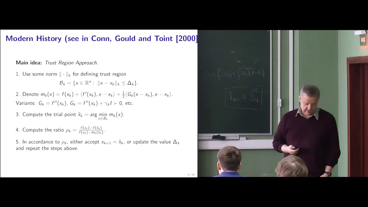 Lecture 4. Course "Modern Algorithmic Optimization" (Yuriy Nesterov ...