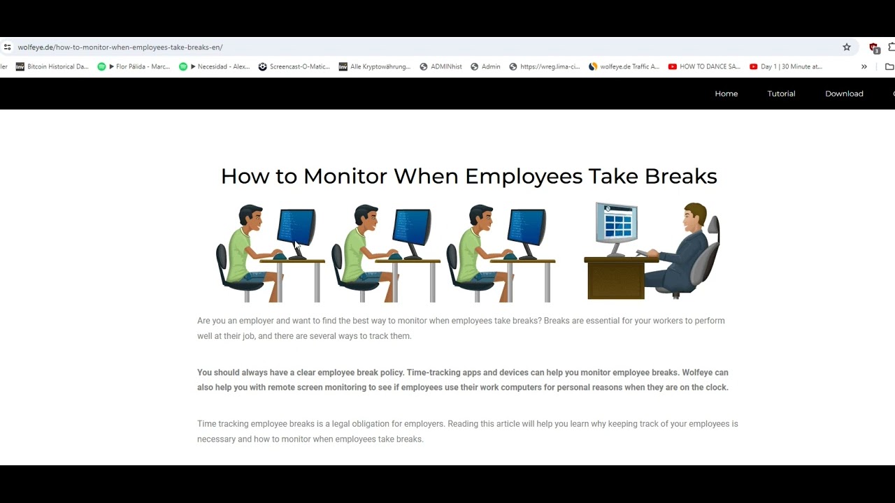 How to Monitor When Employees Take Breaks - YouTube