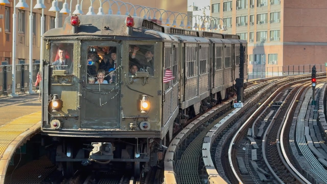 Lo-V Museum Train In-Service for 120 Years of the NYC Subway - YouTube