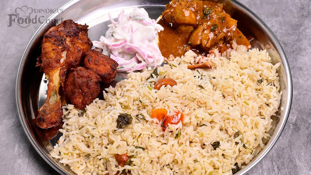 Tasty Lunch Combo/ Chicken Gravy/ Chicken 65/ Ghee Rice - YouTube