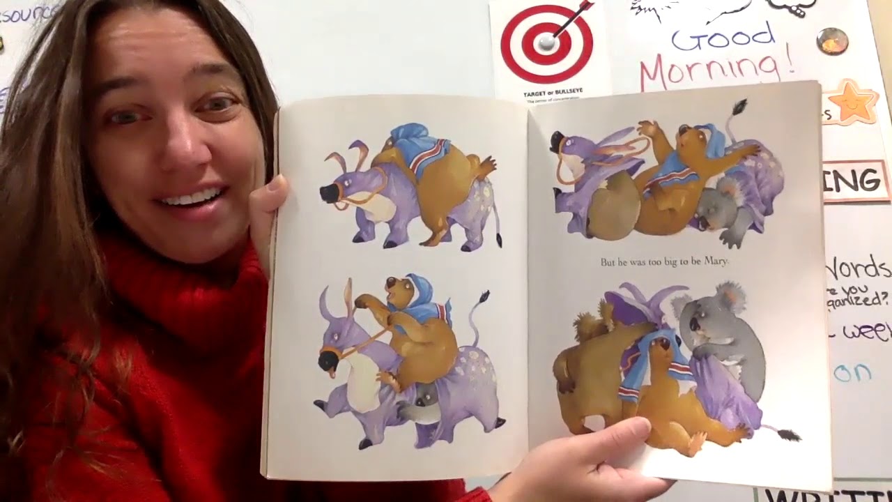 Read Along with Me: Wombat Divine by Mem Fox - YouTube