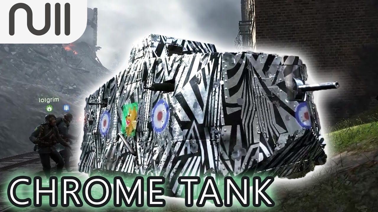 Battlefield 1 - Chrome Dazzle HEAVY TANK skin spotted - YouTube