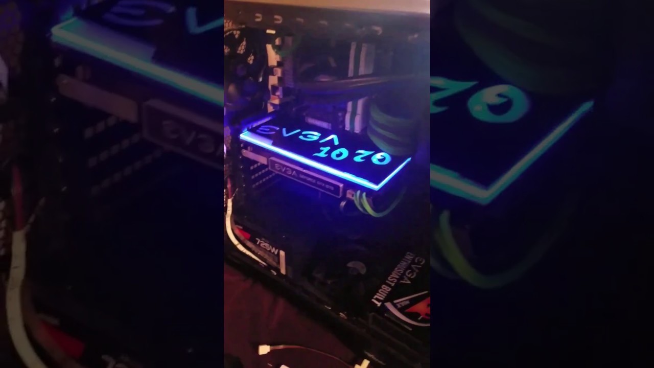 Custom RGB GPU back plate - YouTube