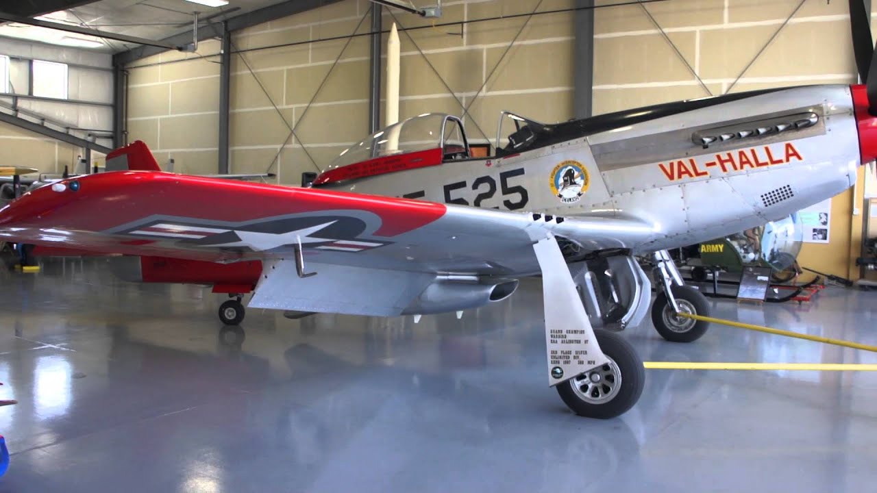 P-51 Mustang Val-Halla Hangar - YouTube