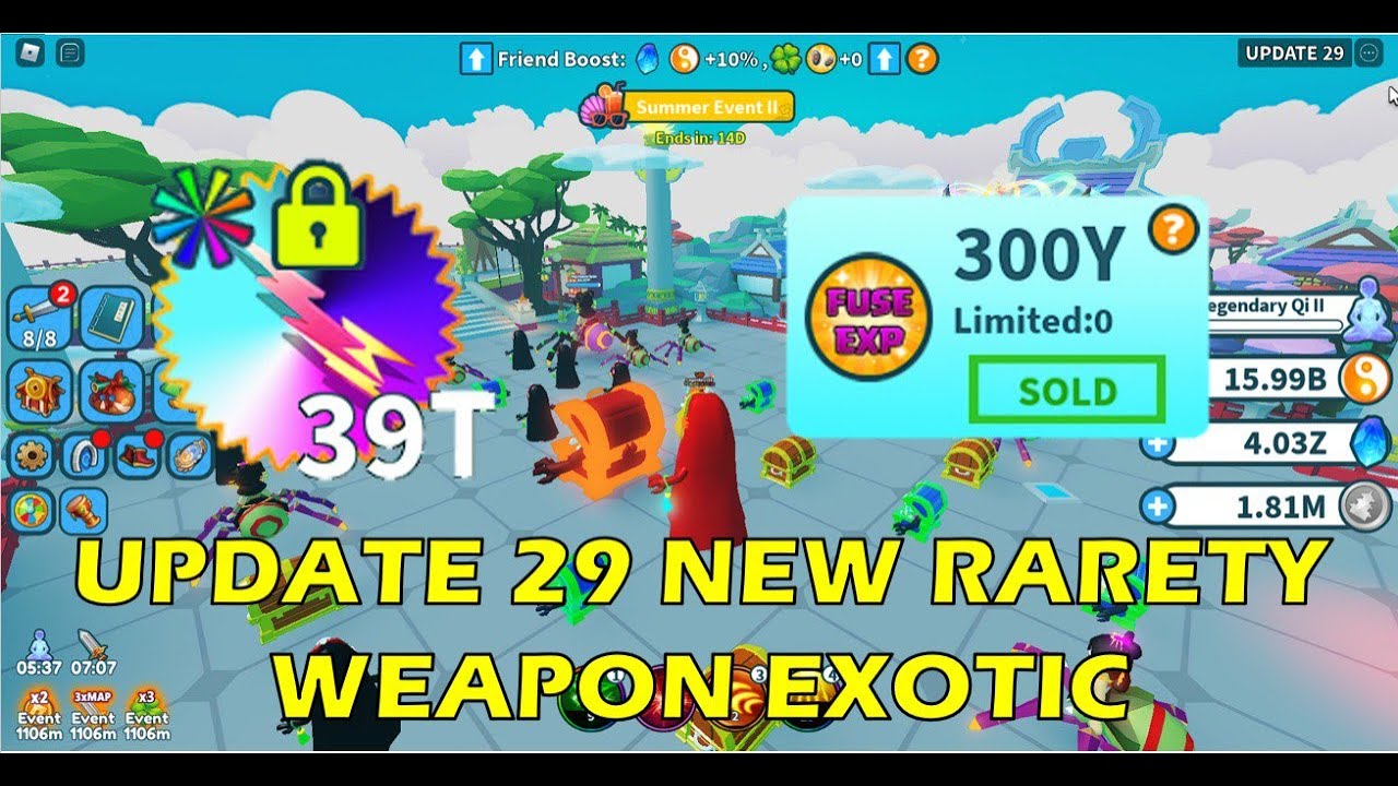 UPDATE 29 | NEW EXOTIC WEAPON | THUNDERBOLT EXOTIC - Weapon Fighting ...