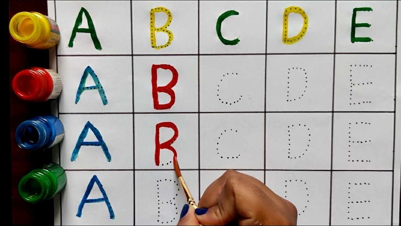 ABCD English Alphabet | how to write alphabet | learning alphabet ...