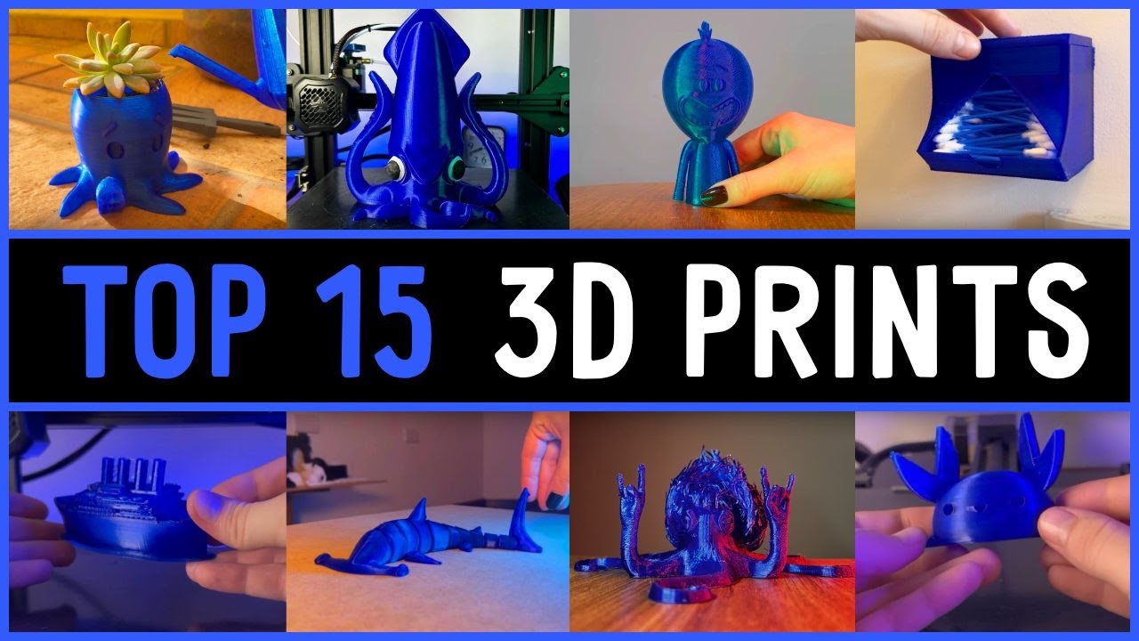 Top 15 Best BLUE 3D Print with Satisfying Timelapse | Recap 2023 - YouTube