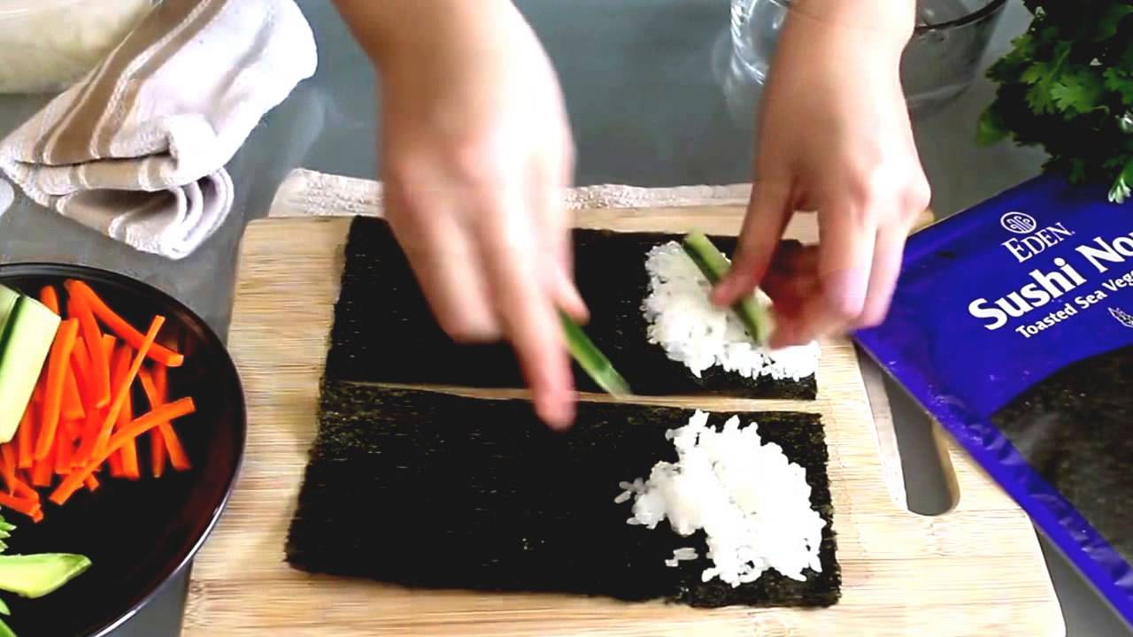 How To Make Sushi Cones | Vegan Temaki Tutorial - YouTube