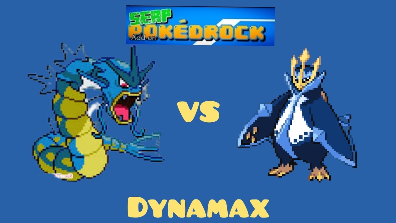 Serp pokedrock - Empoleon vs Gyarados battle in dynamax form - YouTube