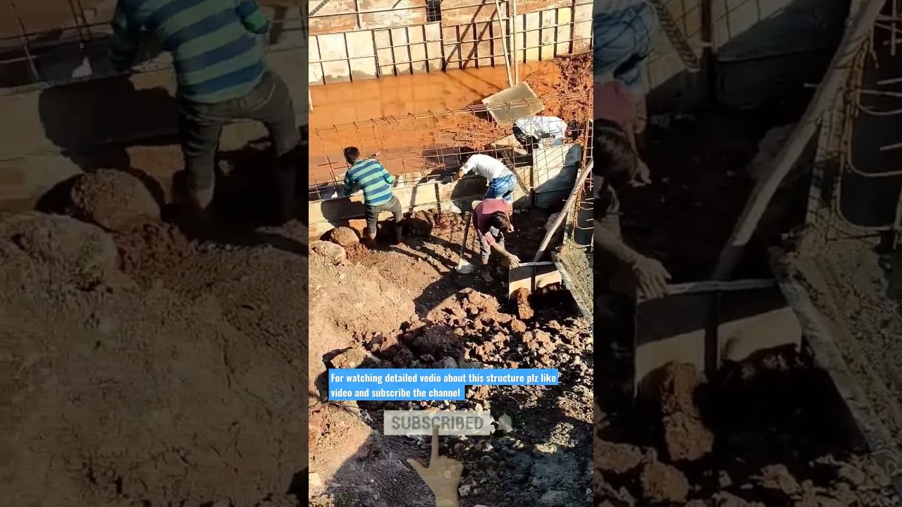 #shorts concrete work on construction site #youtubeshorts - YouTube