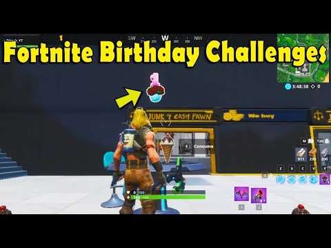 Happy Birthday Fortnite - Fortnite Birthday Challenges [July 24th, 2019 ...