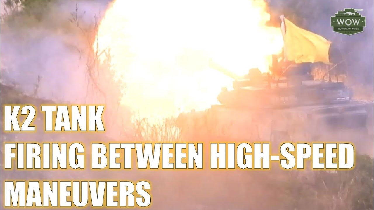 K2 Tank! Firing between high-speed maneuvers - YouTube