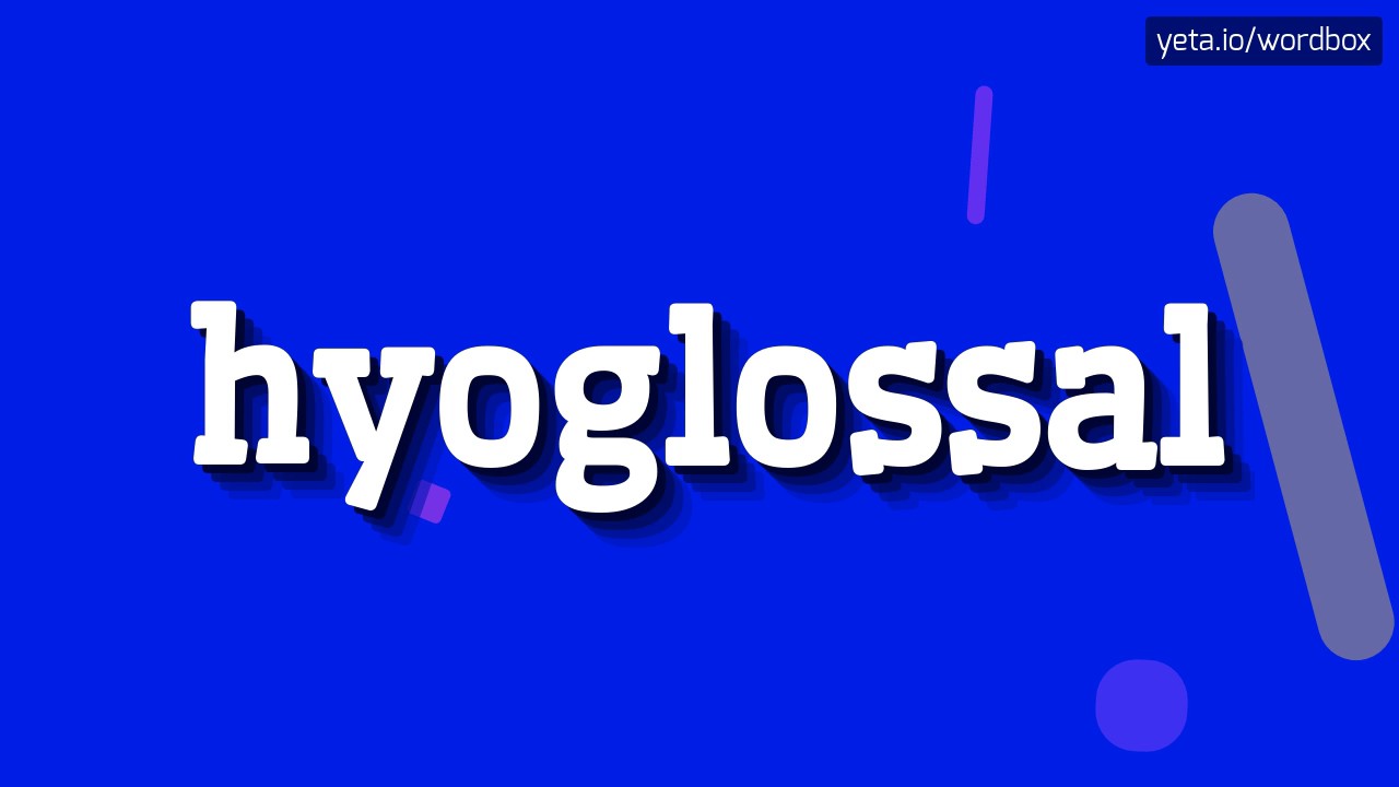 HYOGLOSSAL - HOW TO PRONOUNCE IT!? - YouTube