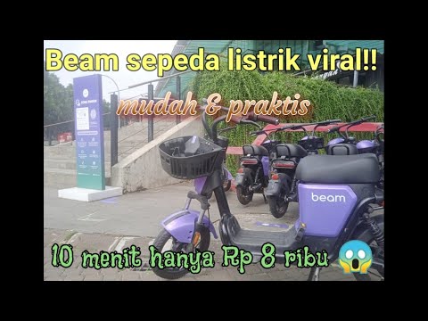 Cara lengkap naik Beam si sepeda listrik ungu - seru dan praktis 😁👍🏾 ...