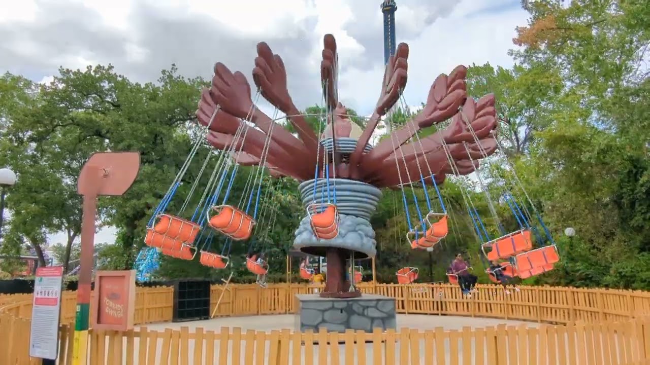Tornado Swings - Kids Ride - Six flags Over Texas - YouTube