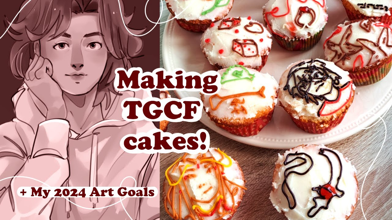 Baking Cakes + Drawing A Selfportrait || Bake & Draw 2 - YouTube