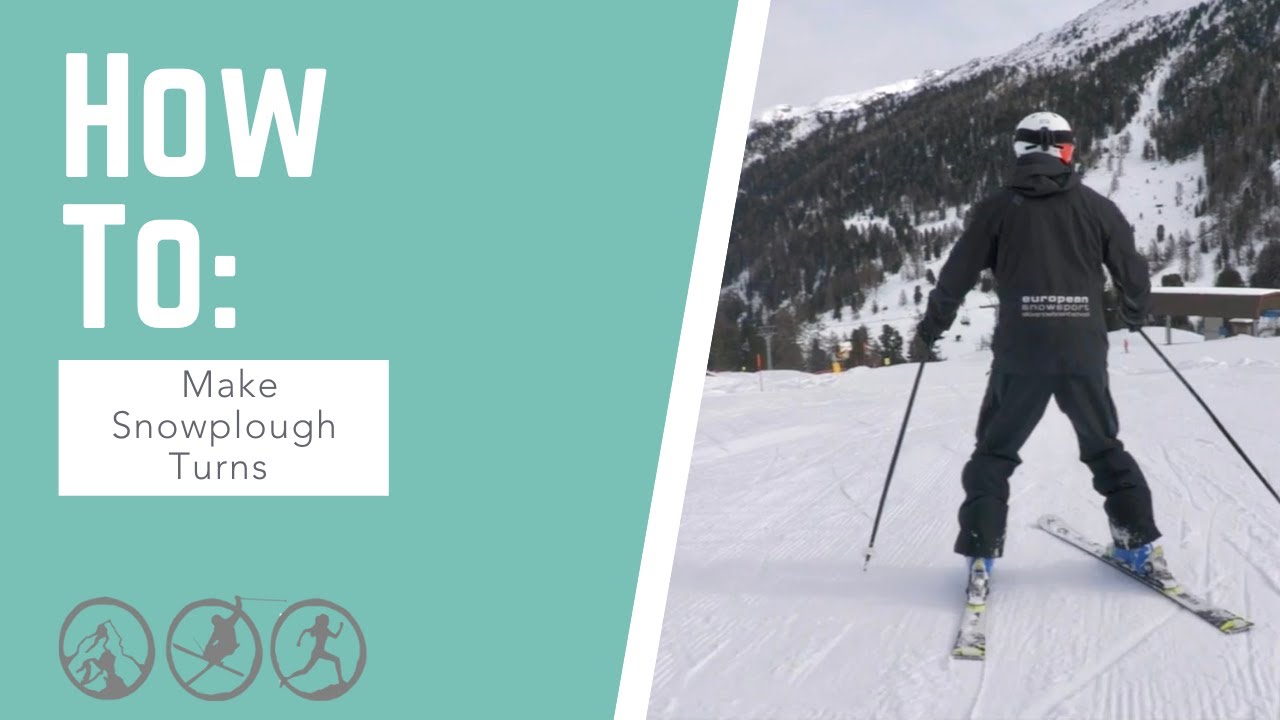 Beginner Ski Lessons- How to Make Snowplough Turns - YouTube